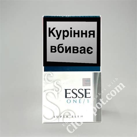 Buy Esse One Cigarettes Online Esse Cigsspot