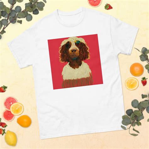 David Hockney Style Cocker Spaniel T Shirt Doggo Art