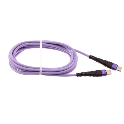 Type C To Usb C Purple 6ft Pd Cable For Samsung Galaxy A05 A04e A03s