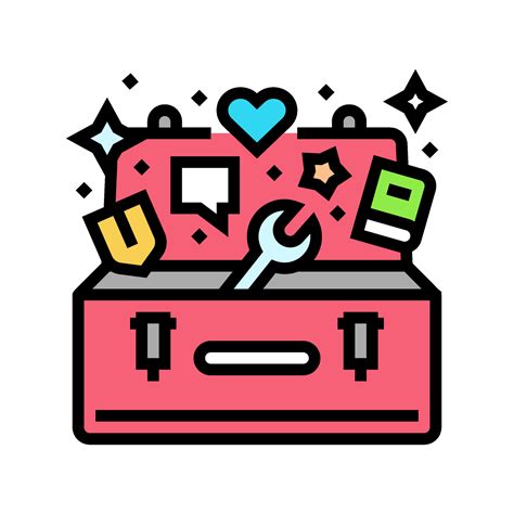 Coping Toolbox Mental Health Color Icon Vector Illustration 34904484