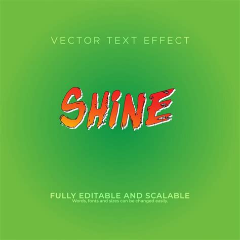 Premium Vector Vector Editable Shine Text Effect Template