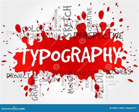 TYPOGRAPHY Word Cloud Stock Illustration Illustration Of Layout 200317528