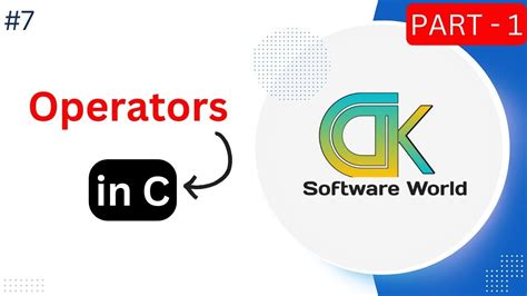 C Programming Operators Explained In Tamil Dk Software World