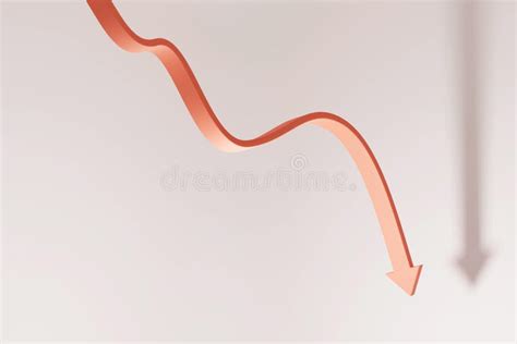 Red Arrow Down Decline Or Crisis Concept Stock Illustration Illustration Of Economy Market