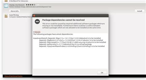 Php Mysql Workbench Doesnt Install On Ubuntu Stack Overflow