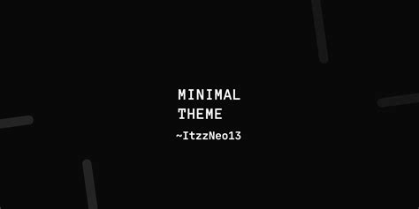 GitHub ItzzNeo Minimal Theme A Minimal Theme For VS Code A For Fun Side Project