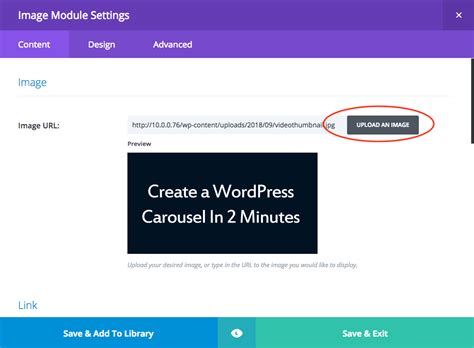 how to open a video lightbox on clicking image in elegantthemes divi