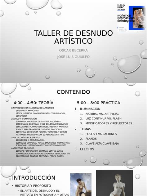 Taller De Fotografía De Desnudo Artístico Pdf Flash Fotografía
