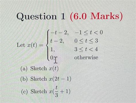 solved question 1 6 0 marks let