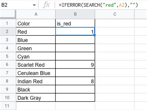 Checking If A Cell Contains A Substring In Google Sheets Sheets For Marketers