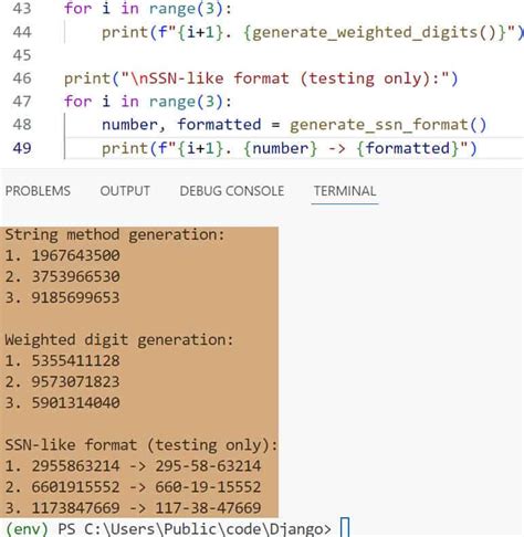 Generate 10 Digit Random Numbers In Python