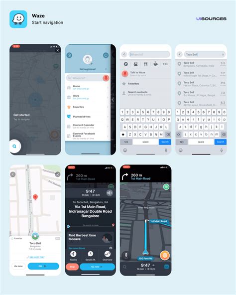 Waze Start Navigation Ui Sources Wayfinding System Waze Bus App