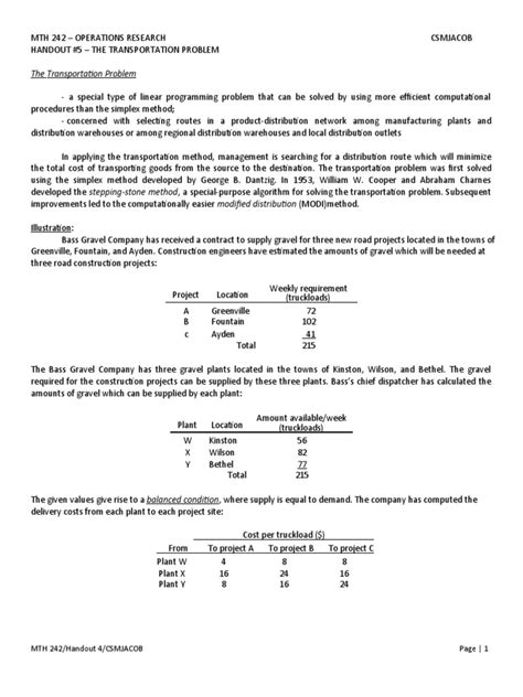 Docx Pdf Linear Programming Applied Mathematics