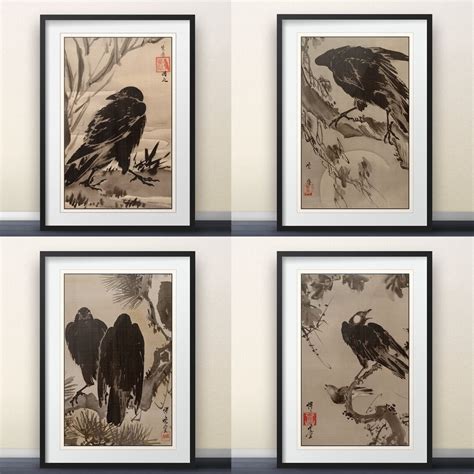 The Bird Collection By Kawanabe Kyōsai Japanese Print Japanese Art