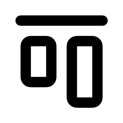 Align Vertical Top Vector SVG Icon SVG Repo