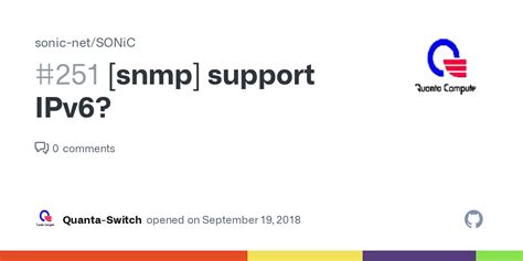Snmp Support Ipv6 · Issue 251 · Sonic Netsonic · Github