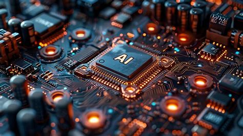 Premium Photo AI Artificial Intelligence Technology Microchip Background