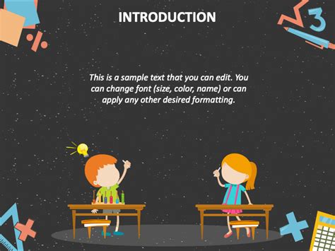 Free Math Presentation Theme For Elementary Powerpoint Template And
