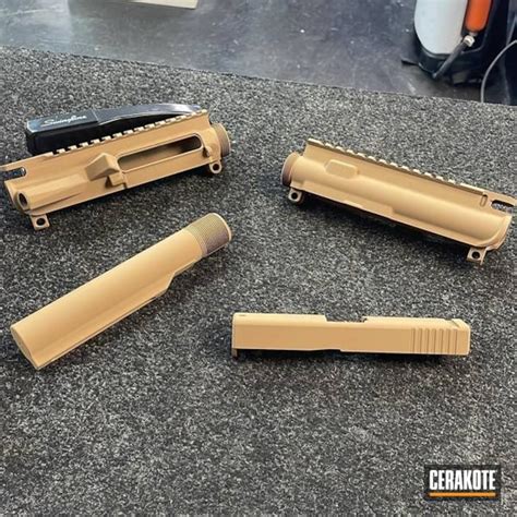 Matte Troy Coyote Tan Glock Slides Ar Uppers And Buffer Tube Cerakote