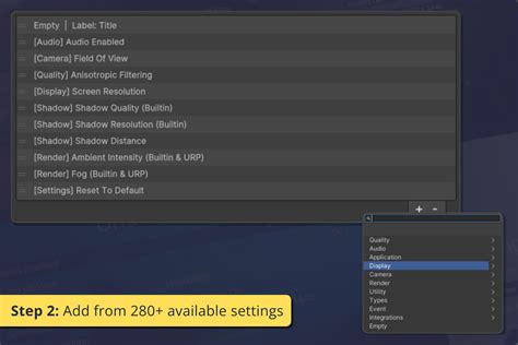 Settings And Options Menu Creator Complete Bundle
