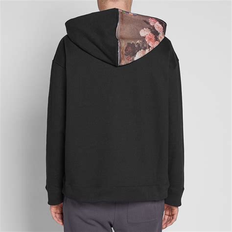 Raf Simons X Peter Saville Flowers Classic Hoody Black Green End Uk