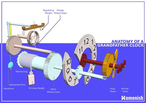 Parts Of A Clock Diagram Parts Of A Clock Diagram