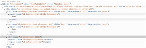 Jquery Datepicker Navigation Icons Issues Stack Overflow