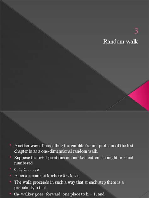 Random Walk Pdf Random Variable Variance