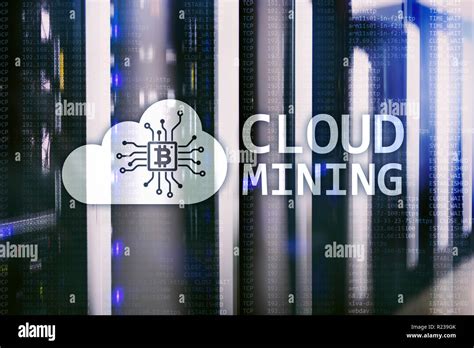 Cloud Computing Data Or Cryptocurrency Bitcoin Ethereum Mining In
