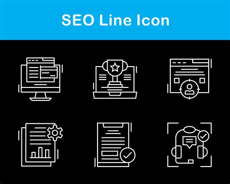 SEO Vector Icon Set Vector Art At Vecteezy