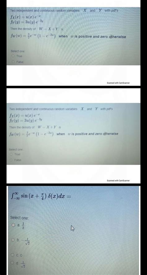 Solved Two Independent And Continuous Random Variables X And