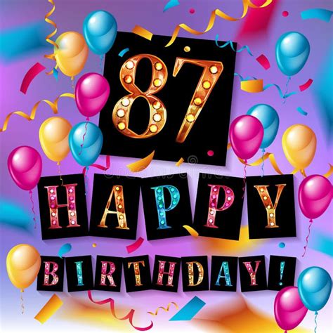 87th Birthday Stock Illustrations 768 87th Birthday Stock
