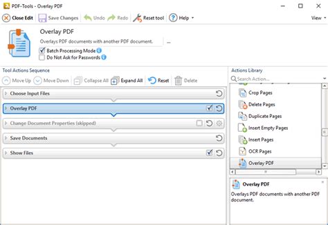 pdf tools v7 user manual default tools pages tools overlay pdf