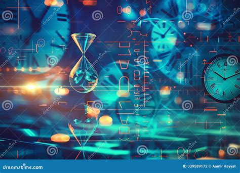 Time And Lab Based Deployment Graphics Display For Precise Integration Stock Illustration
