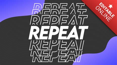Repeat Text Effect Font Generator