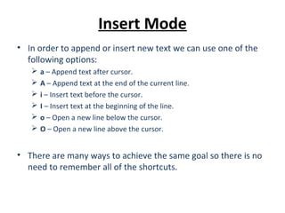 07 Vi Text Editor PPT