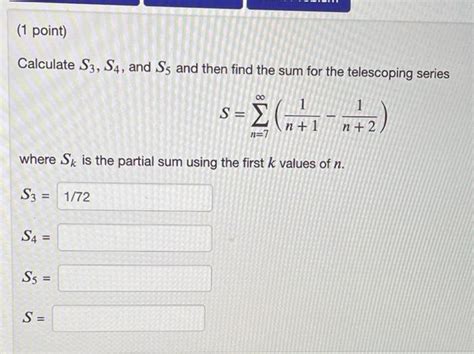 solved 1 point calculate s3 s4 and ss and then find the