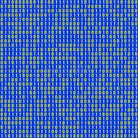 Repeating Texture Of The Binary Code Stock Vector Illustration Of