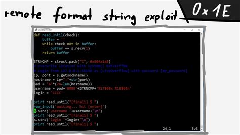 Remote Format String Exploit In Syslog Bin 0x1e Youtube