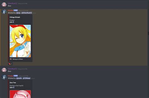 Slash Commands Mudae