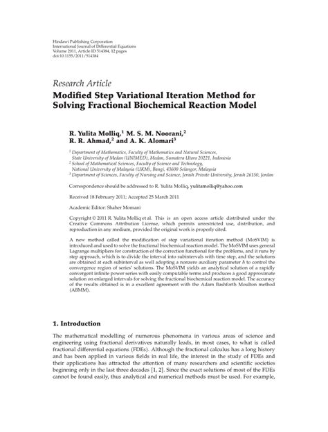 Pdf Modified Step Variational Iteration Method For Solving Fractional