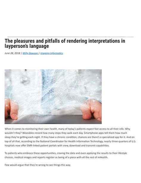the pleasures and pitfalls of rendering interpretations in layperson s