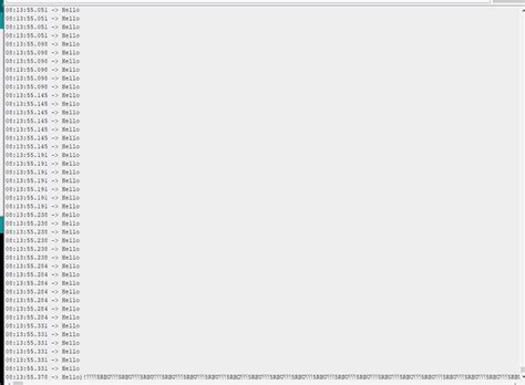 Always Getting Some Ugly Characters After Some Time In Serial Monitor General Guidance