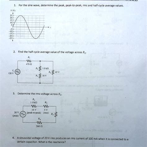 video solution 1 for the sine wave determine the peak peak to peak