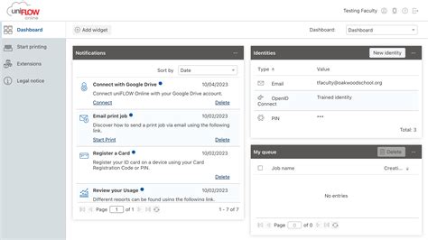 Oakwood Secure Print With UniFLOW Oakwood Babe