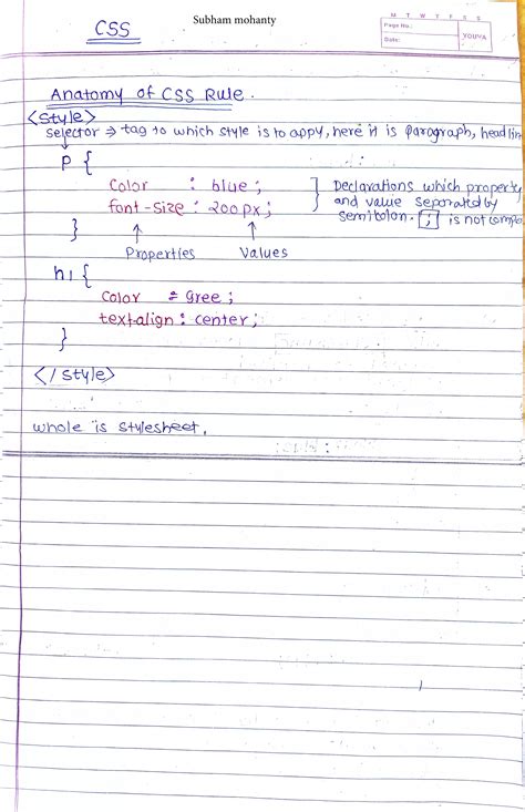 css notes pdf