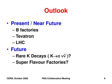Ppt The Ckm Quark Mixing Matrix Powerpoint Presentation Free