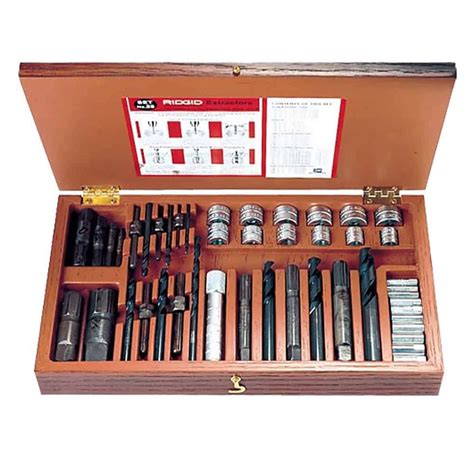 Ridgid 35590 Screw And Pipe Extractor Set 1 8 1 In