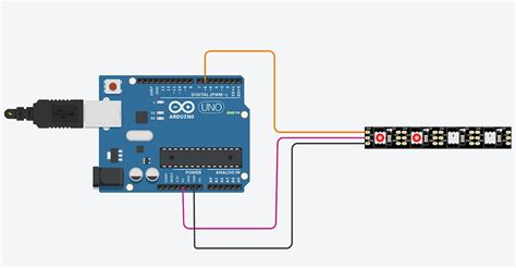 Interfacing Neopixel Strip With Arduino Tinkercad