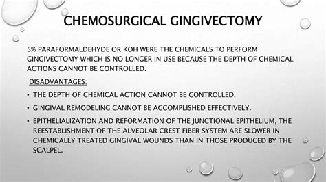Gingivectomy Surgical Procedure In Periodontics Pptx